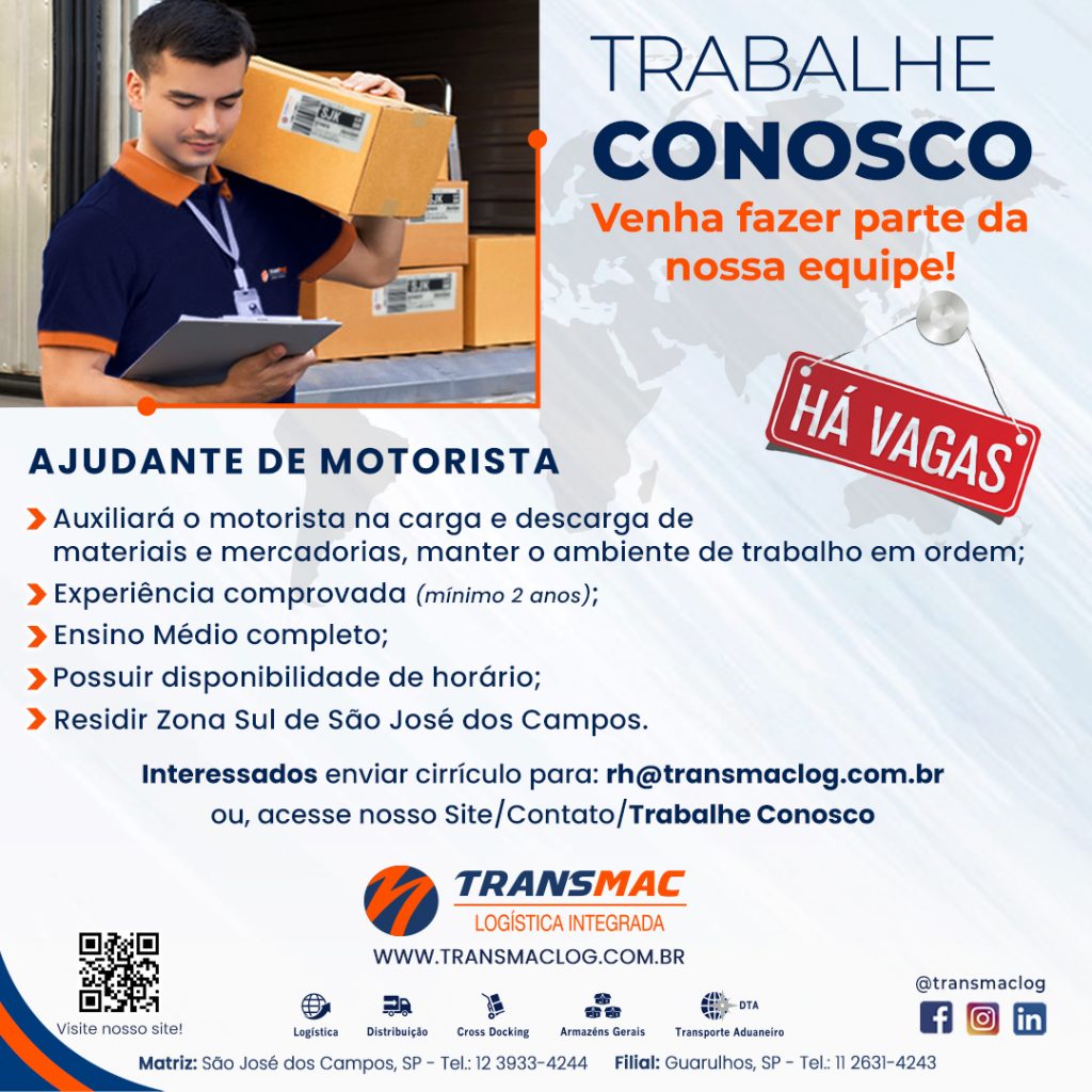Trabalhe Conosco - Transmac Logística Integrada